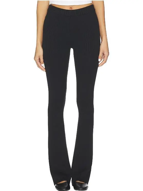 LOVERS AND FRIENDS Wiley Ribbed Pants - Black