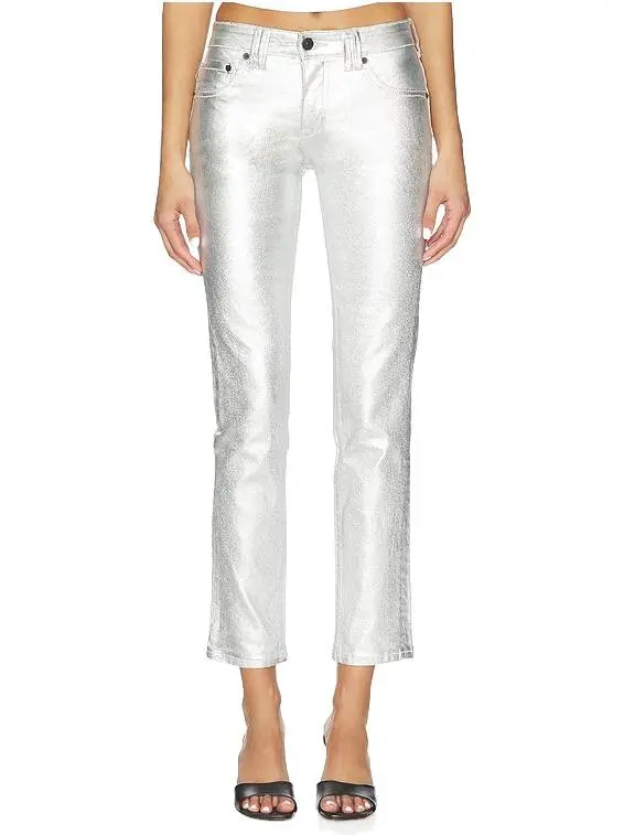 Free People We The Free Oracle Metallic Pant - Divine