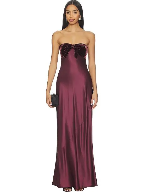 Cami Nyc Lavinia Gown - Cranberry