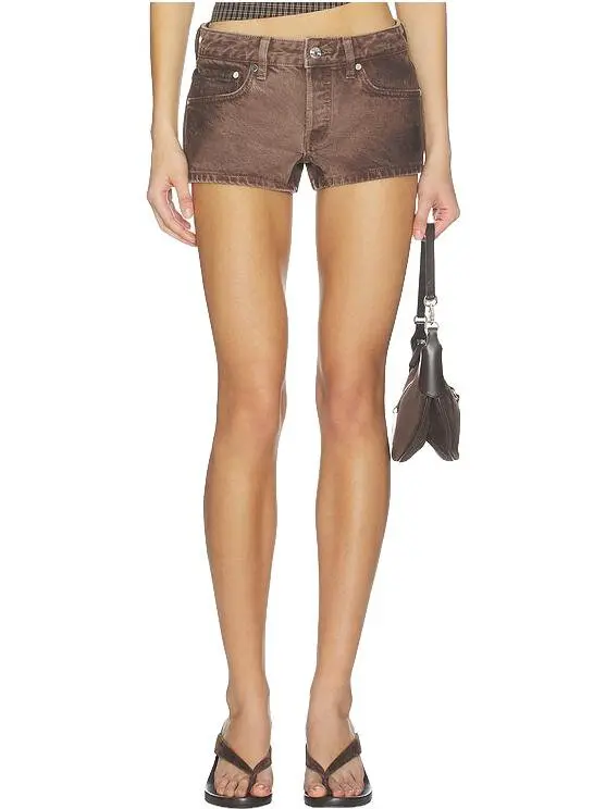 EB DENIM Portman Low Rise Short - Coated Umber