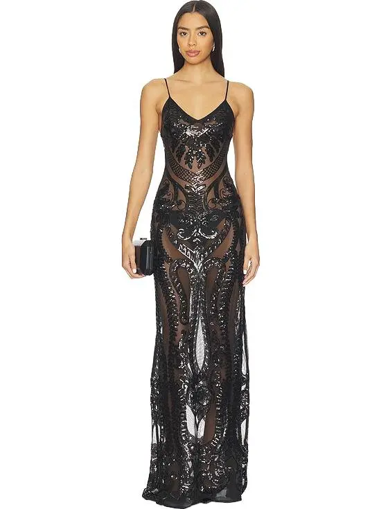Norma Kamali Slip Gown - Black