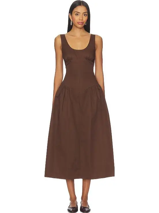 Lioness Luna Rosa Maxi Dress - Chocolate