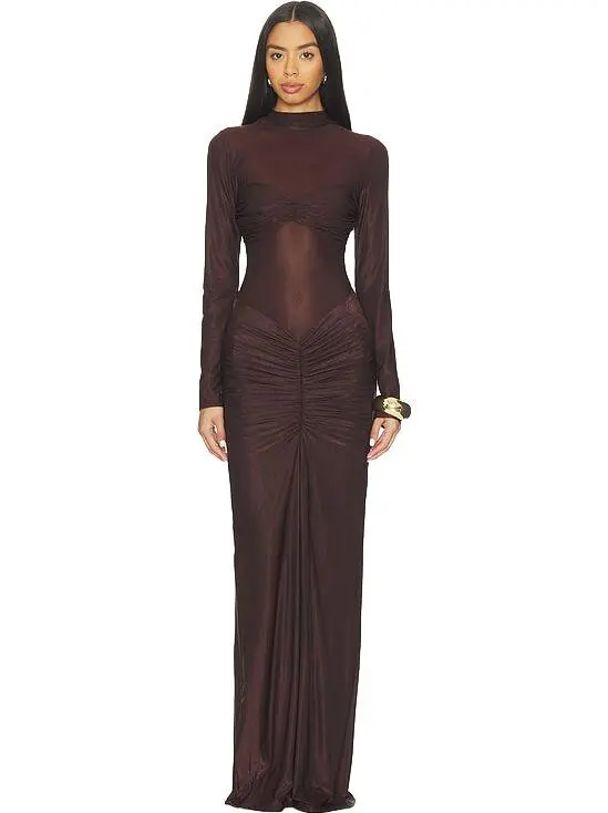 Delfi Jadienne Dress - Brown