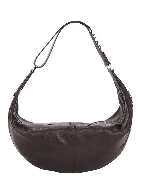 LEMAIRE Quiver Clip Bag - Dark Chocolate