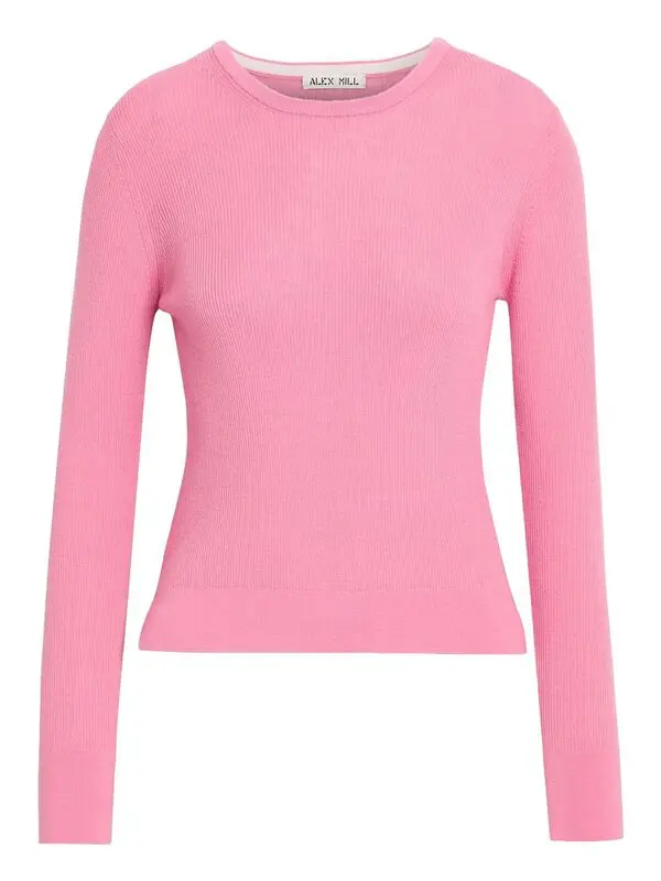 ALEX MILL Ava Ribbed Wool Sweater - Pink