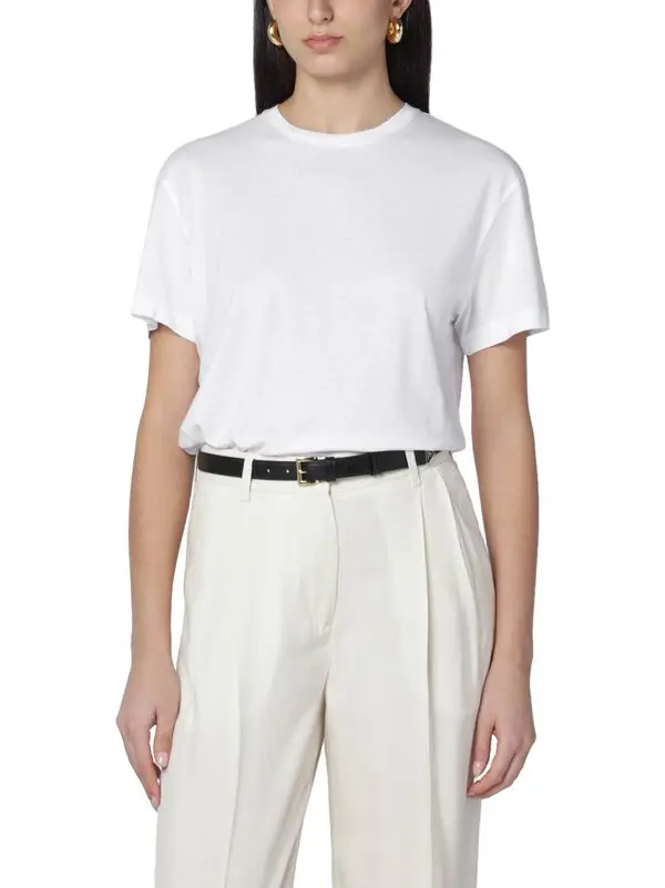 TOTEME Organic Cotton-blend T-shirt - White