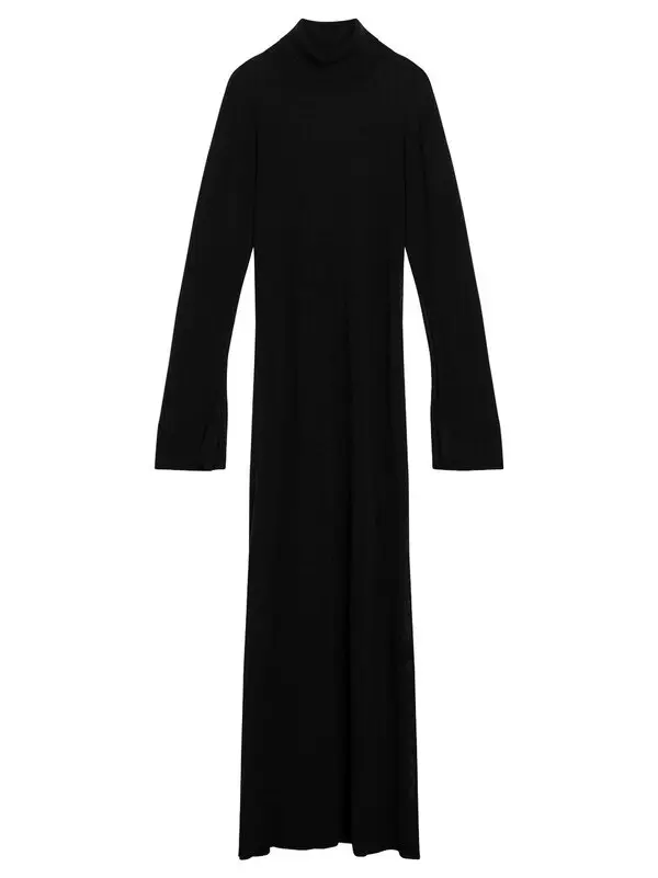 TOTEME Cashmere-blend Turtleneck Dress - Black
