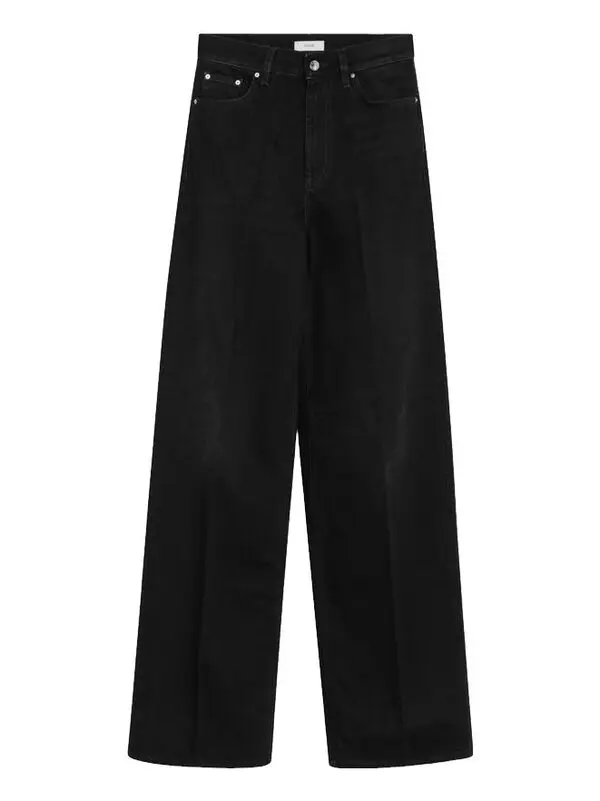 TOTEME Trousers In Organic Cotton - Black