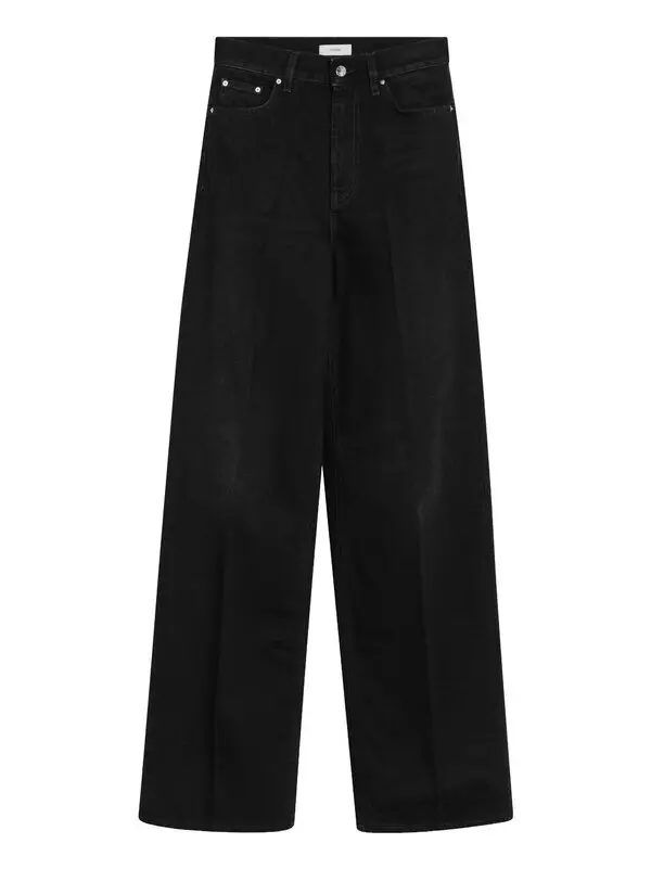 TOTEME Trousers In Organic Cotton - Black