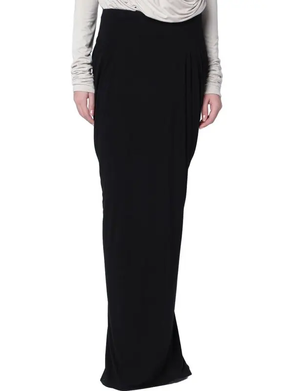 ENTIRE STUDIOS Long Draped Skirt - Black