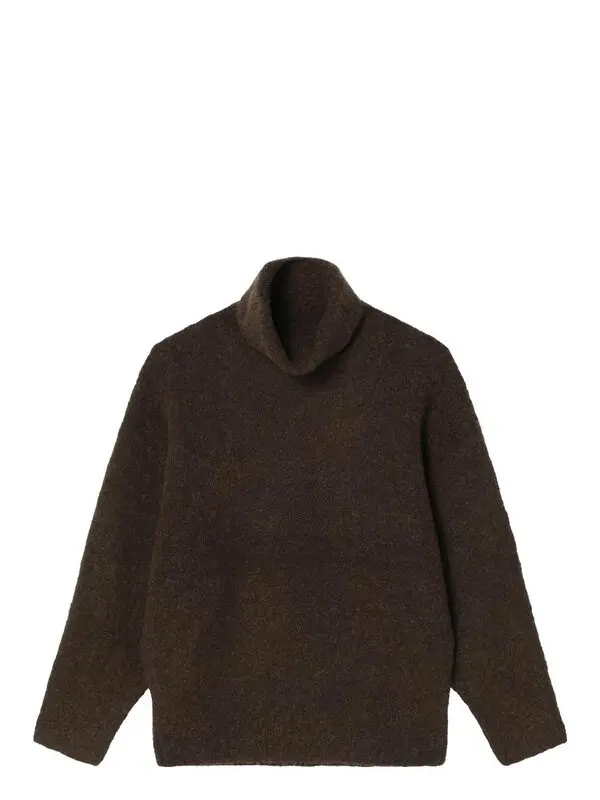 TOTEME Bouclé Turtleneck Pullover - Green