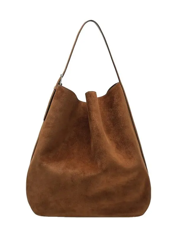 TOTEME Suede Tote Bag - Brown