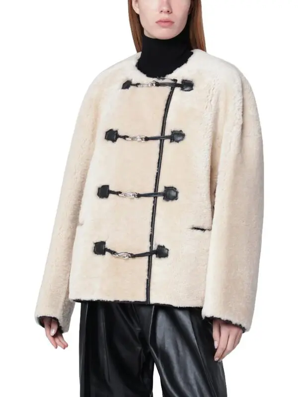 TOTEME Teddy Shearling Jacket - White