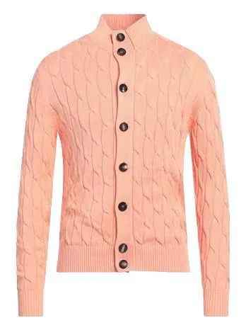 FILIPPO DE LAURENTIIS Cotton Cardigan - Salmon Pink