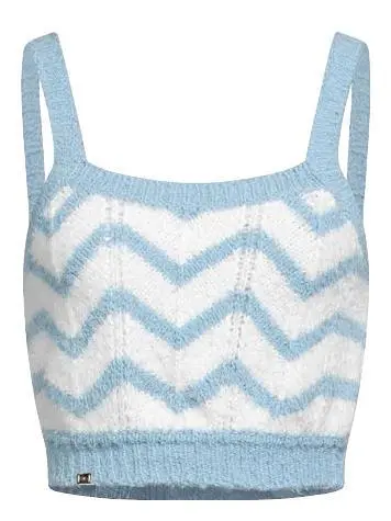 Elisabetta Franchi Knitted Crop Top - Blue