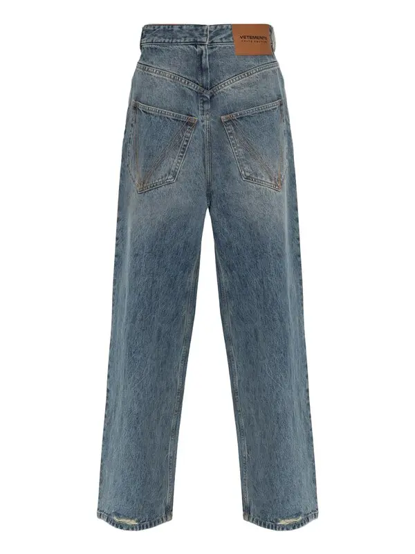 Vetements Vintage-effect Jeans - Blue