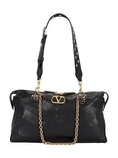 Valentino Garavani Growl Medium Tote Bag - Nero