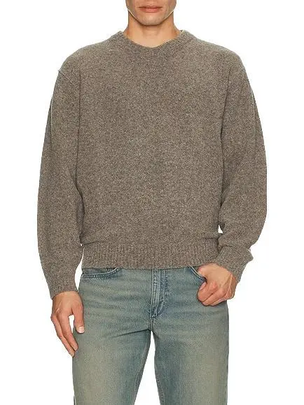 LE17SEPTEMBRE Boucle Reverse Seam Pullover - Gray
