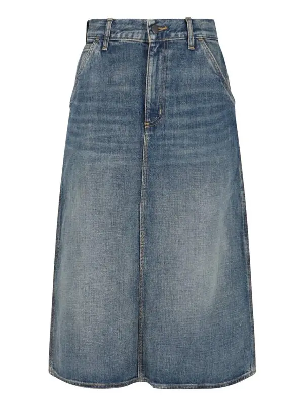 Carhartt Work In Progress Single Knee Midi Skirt - Blue