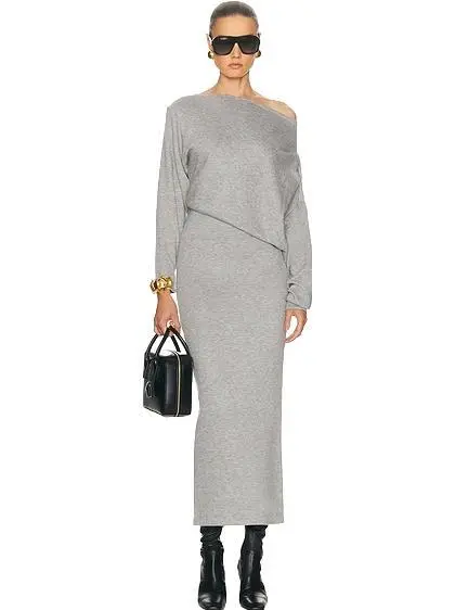 Ronny Kobo Matthieu Maxi Dress - Grey