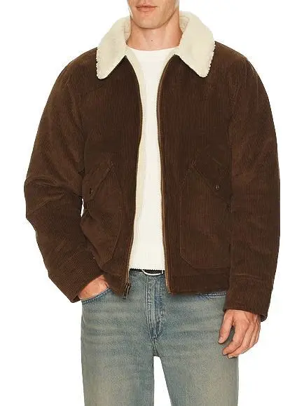 SCHOTT Corduroy Delivery Jacket - Brown