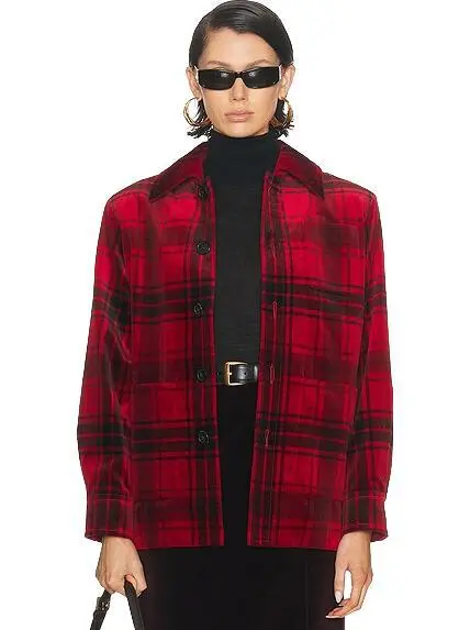 Saint Laurent Long Sleeve Top - Rouge