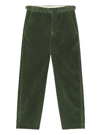 BODE Corduroy Side Buckle Trousers - Green