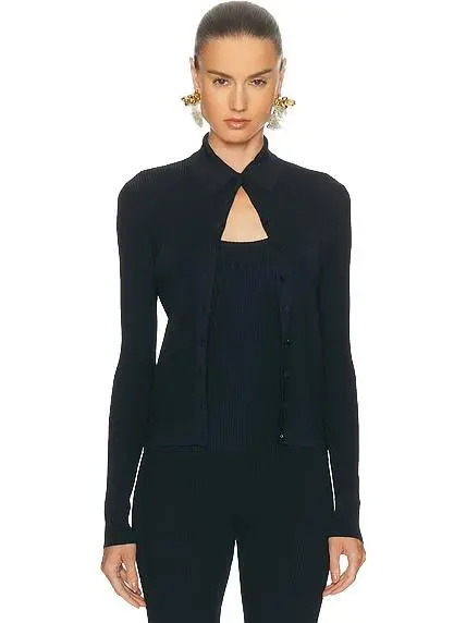 Dries Van Noten Tielt Cardigan - Navy