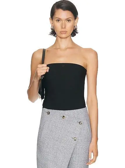 COURREGES Bustier Jersey Bodysuit - Black