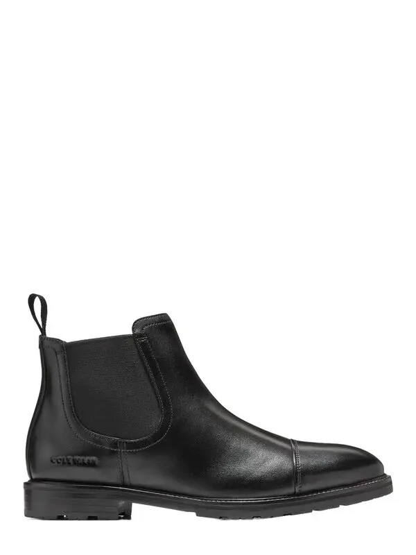 Cole Haan Berkshire Lug Cap Toe Chelsea Boots - Black