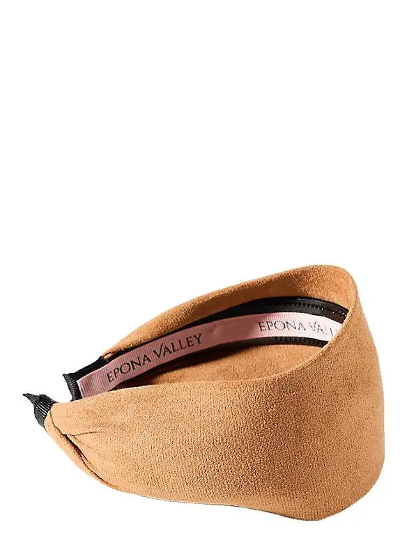 EPONA VALLEY Camille Faux Suede Headband - Desert