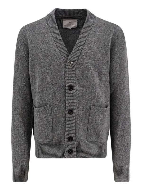 SEVEN GAUGE Wool Cardigan - Grey