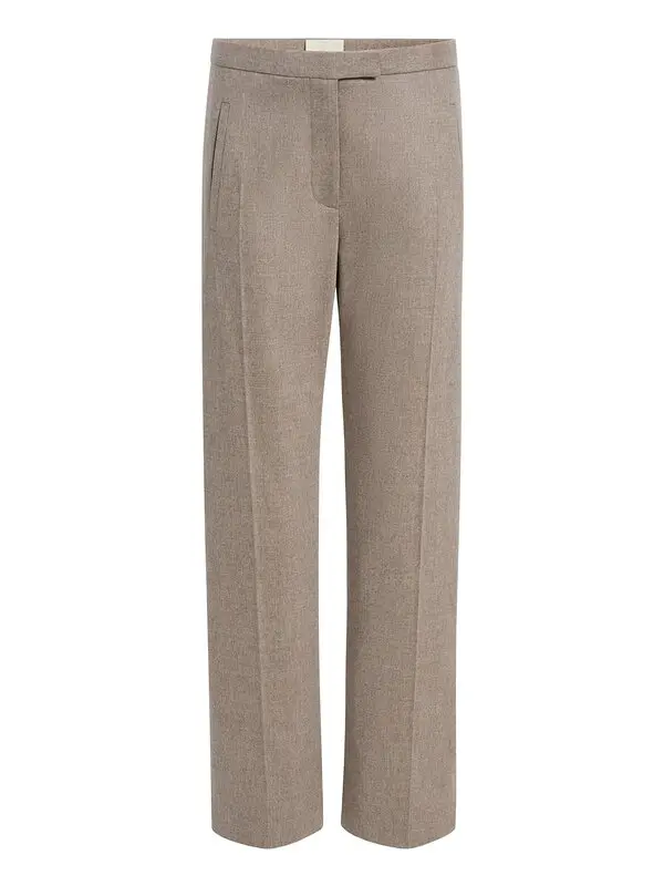Khaite Miles Leather Pant - Sepia