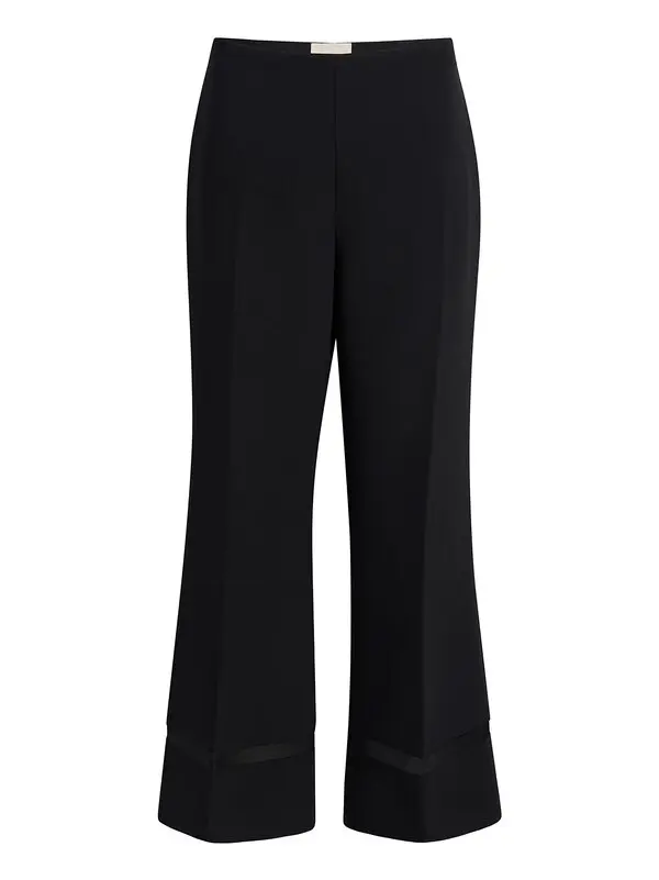 Khaite Wallace Bell-leg Pants - Black