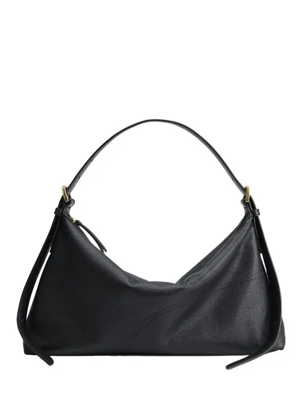 ATP ATELIER Castellare Grained Leather Shoulder Bag - Black
