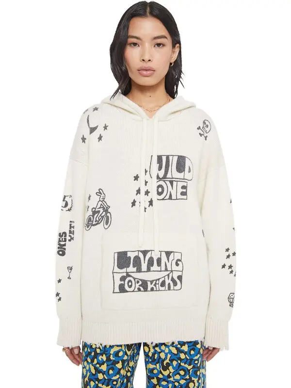 MOTHER The Biggie Hoodie Jumper - White