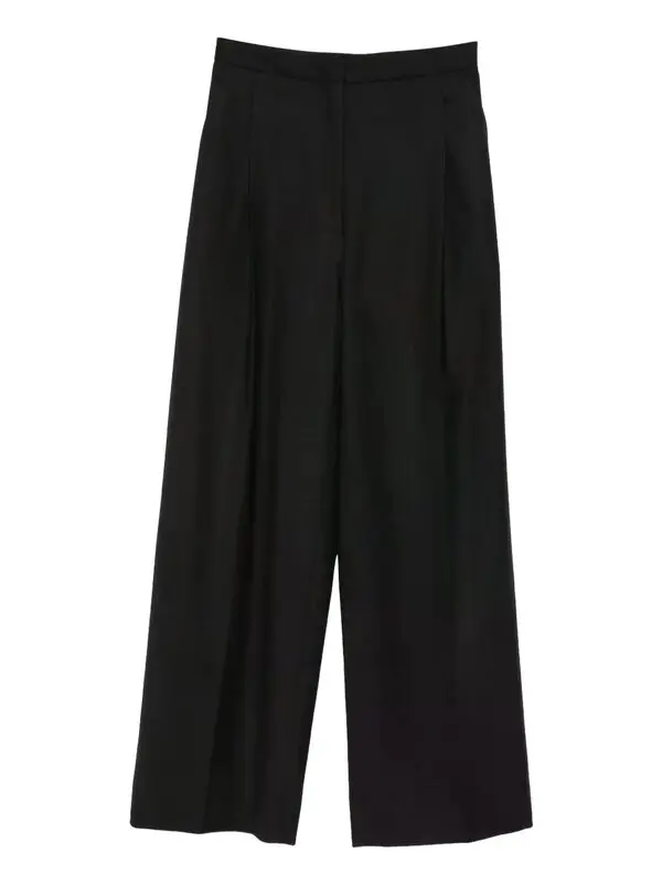 LARDINI Pleated Trousers - Black