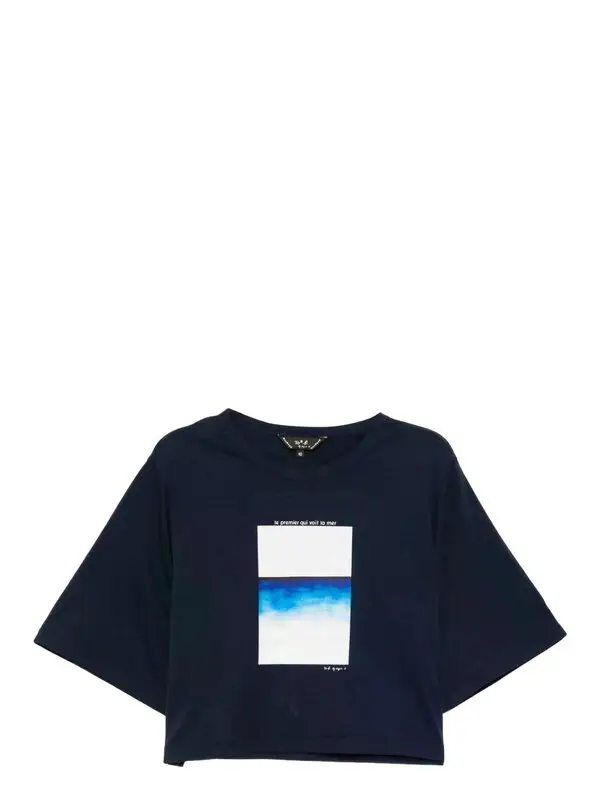 TO B. BY AGNÈS B. Graphic-print T-shirt - Blue