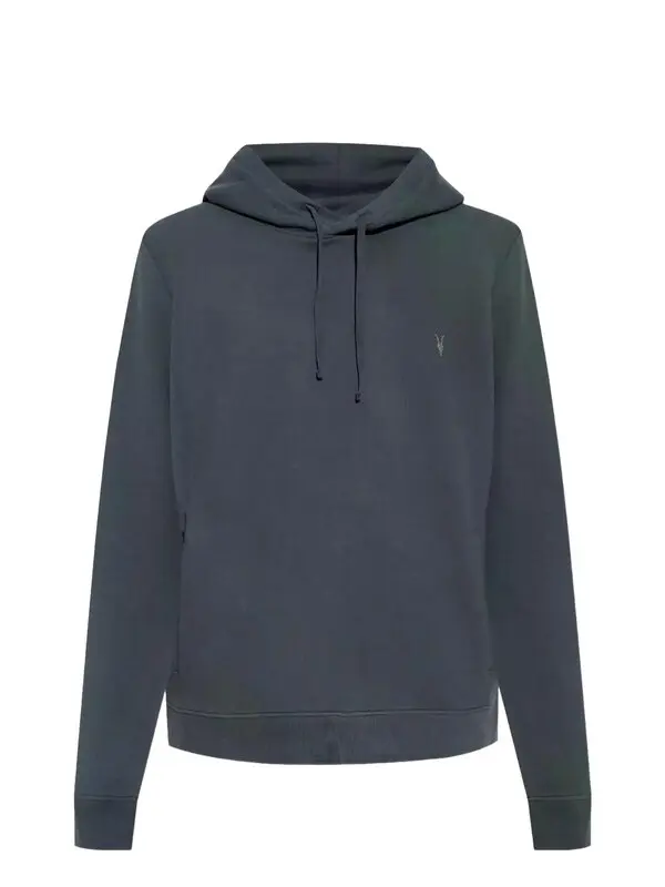 ALLSAINTS Embroidered Logo Hoodie - Blue