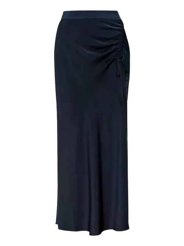 ALLSAINTS Drawstring Bias-cut Maxi Skirt - Blue