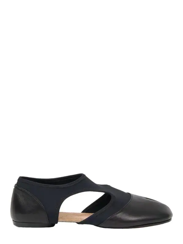 MAISON MARGIELA Leather Ballet Flats - Black