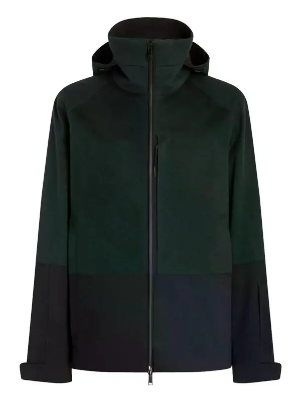 Zegna Oasi Two-tone Hooded Jacket - Green