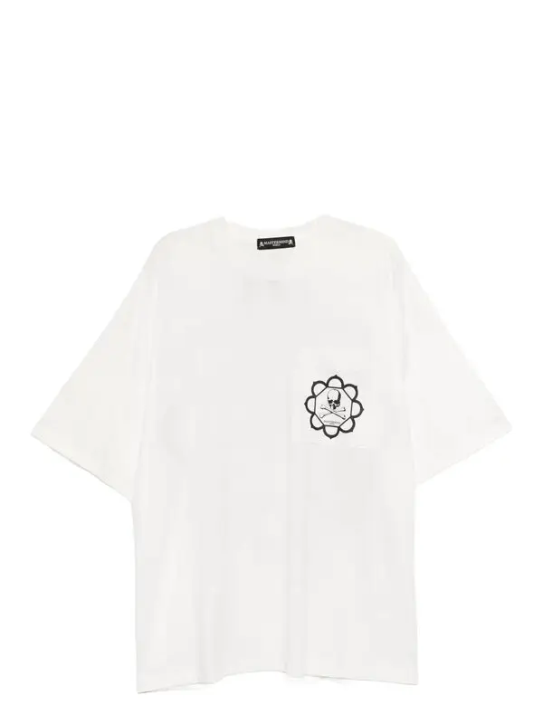MASTERMIND WORLD Skull Graphic Pocket T-shirt - White