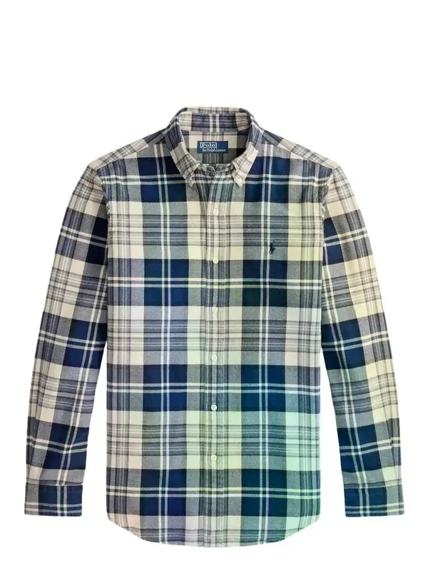 Polo Ralph Lauren Button-down Collar Plaid Shirt - Blue