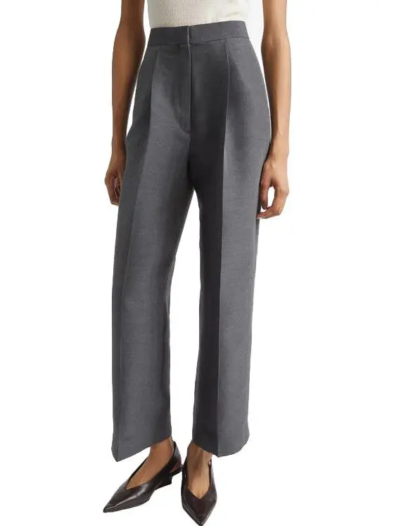GIA STUDIOS Momento Wool & Silk Trousers - Charcoal