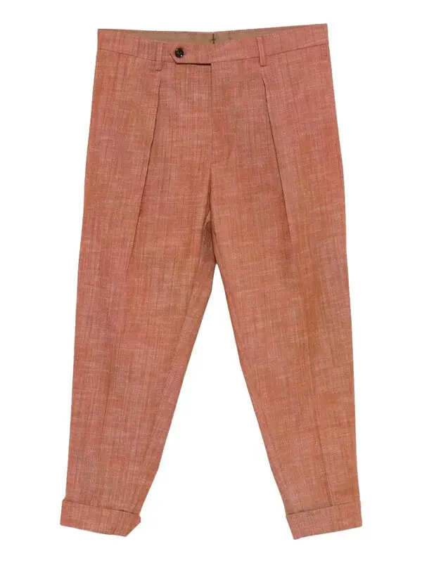 BERWICH Chiaia Pleated Trousers - Brown
