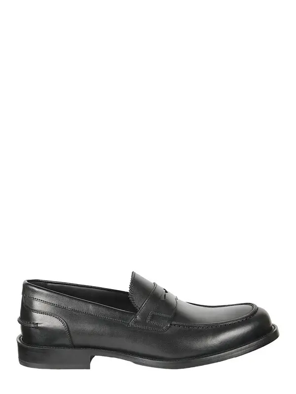 BALDININI Leather Loafers - Black