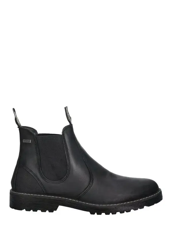 Barbour Patton Leather Chelsea Boots - Black
