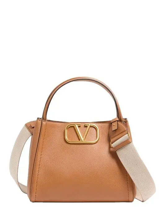 Valentino Garavani Alltime Medium Handbag - Almond