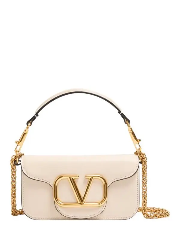 Valentino Garavani Locò Small Shoulder Bag - Light Ivory